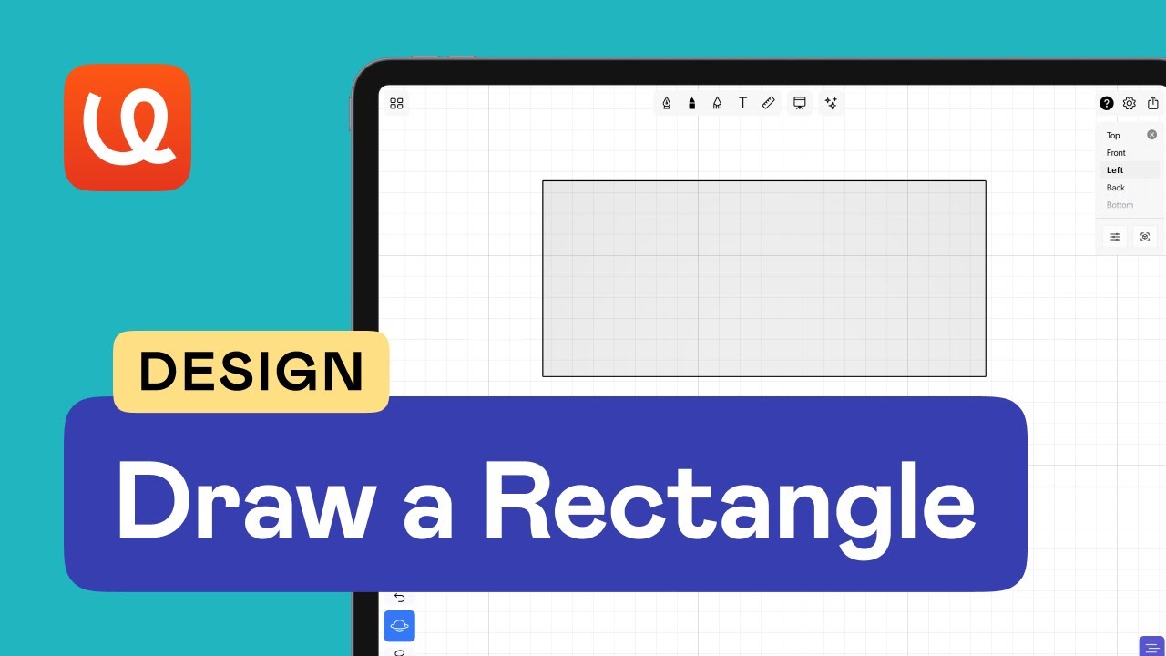 uMake Help - Design - Draw a Rectangle