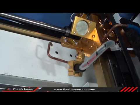 water protector test for 40W laser, corellaser machine test, water sensor test