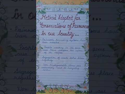Project on - Consumption and Conservation of Resources • Class X