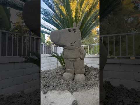 Making the chill guy out of sand