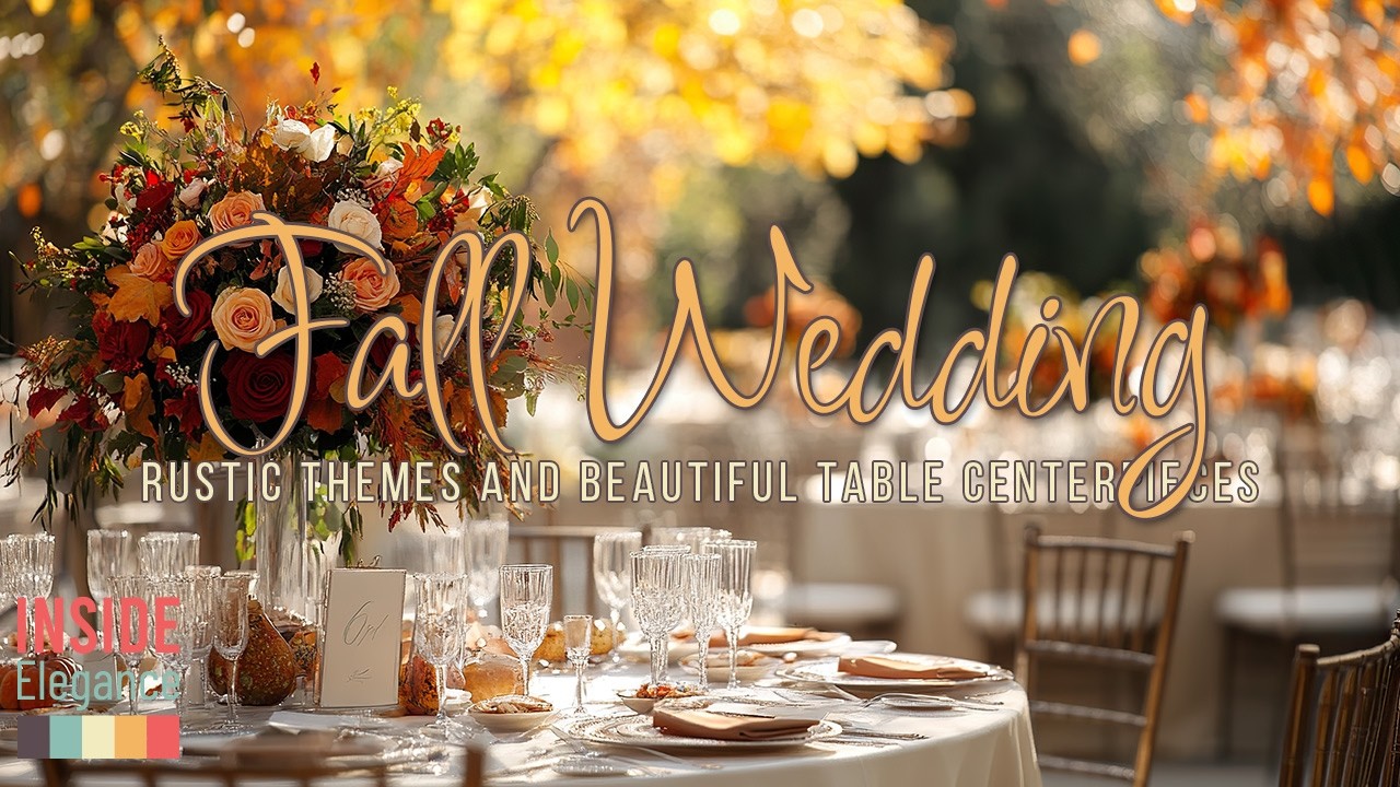 Elegant Fall Wedding Decor 2024: Rustic Themes and Beautiful Table Centerpieces