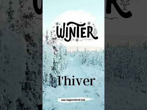 How to say Winter in French Language - L'hiver pronunciation in #french #français #shorts