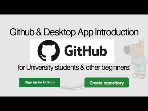 Github + Desktop app intro for Uni students and other beginners