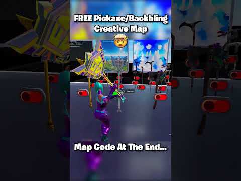 FREE Pickaxes/Backblings In Fortnite Creative! 🤯 #shorts #fortnite