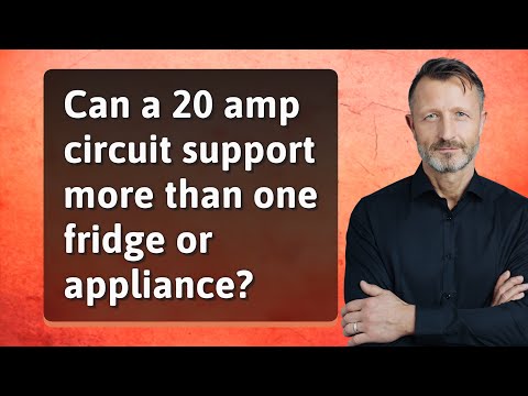 Can a 20 amp circuit support more than one fridge or appliance?