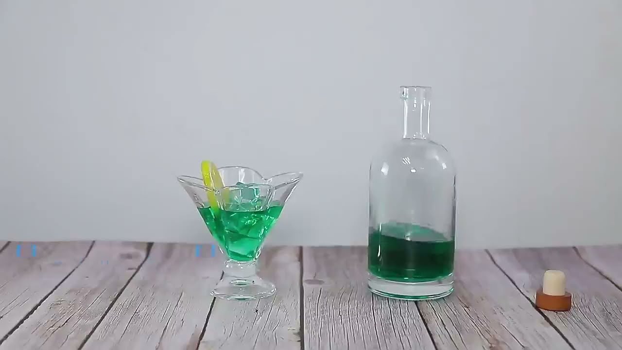 200ml 375ml 500ml 700ml 750ml 1000ml liquor gin whisky glass vodka spirit bottle for Liquor.