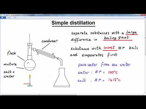 GCSE CHEMISTRY - COMPOUNDS AND MIXTURES - LESSON 5 - simple distillation