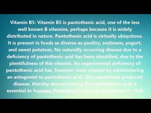 Vitamin B5 - Medical Meaning and Pronunciation