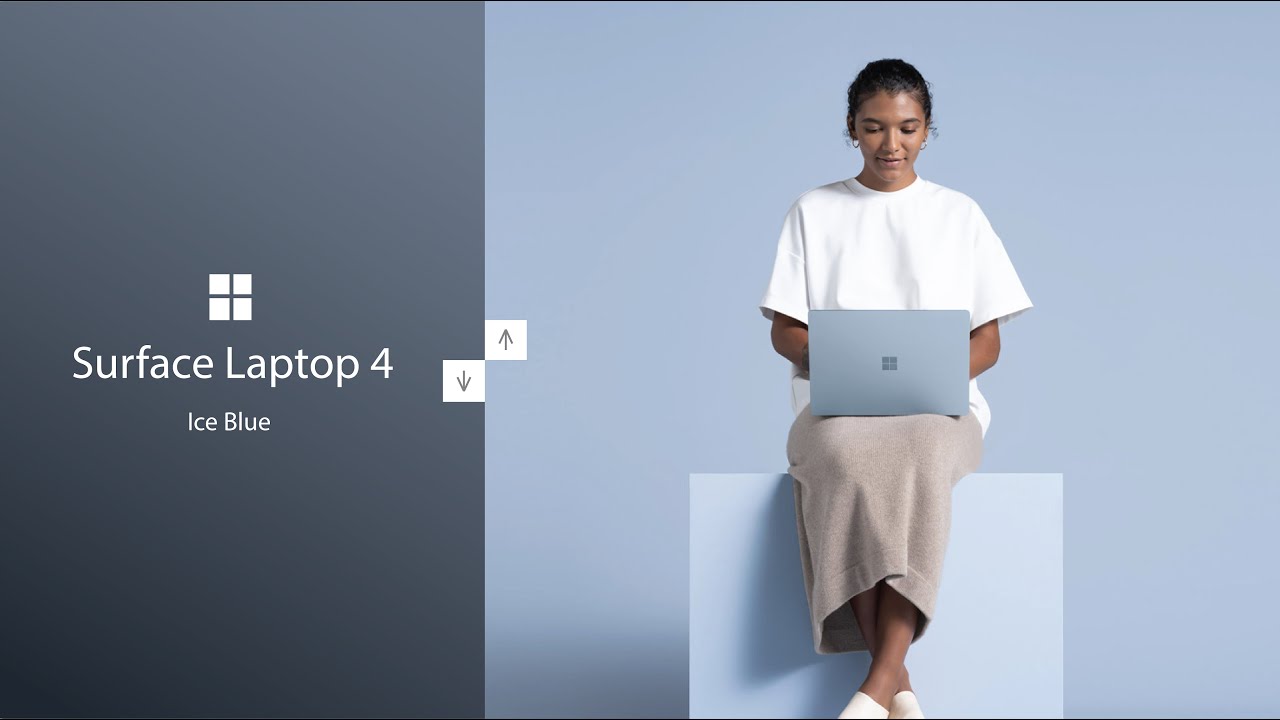 Surface Laptop 4 - Vertical Slider with HTML, CSS and Javascript