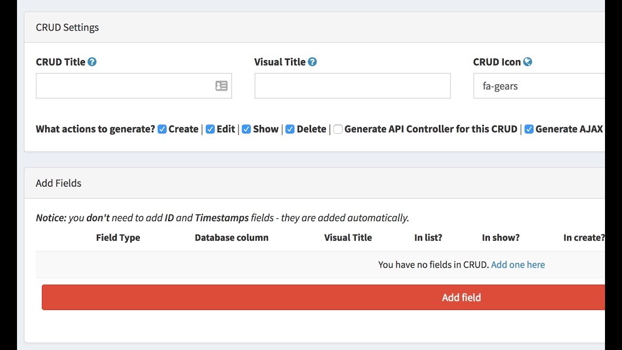 Laravel QuickAdminPanel Demo