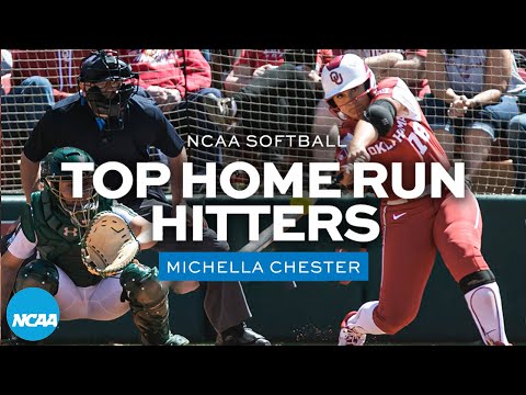 Top college softball home run hitters in 2022 approaching the WCWS