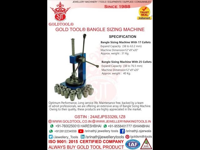 Bangle Machines Jewellery Tool - gold tool jeweler spring cutter ...