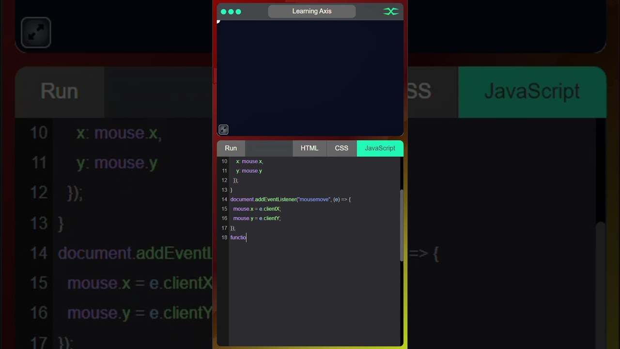 Snake Cursor Trail | HTML CSS JavaScript