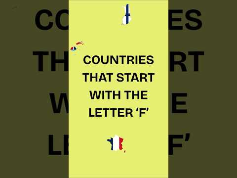 COUNTRIES THAT START WITH THE LETTER F