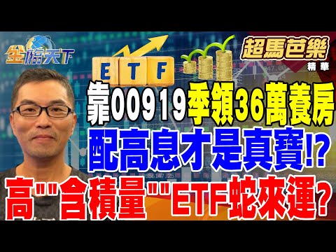【精華】靠00919季領36萬養房 配高息才是真寶!? 台積股價創新高 高"含積量"ETF蛇來運? 0052比0050多賺4倍!? #超馬芭樂 @tvbsmoney 20250108