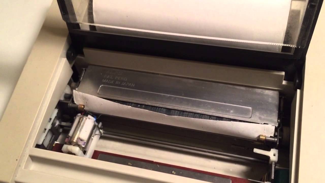 Sega SP-400 Plotter Printer Unboxing and Self Test