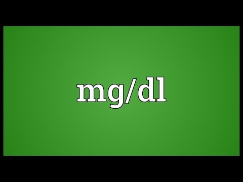Mg/dl Meaning