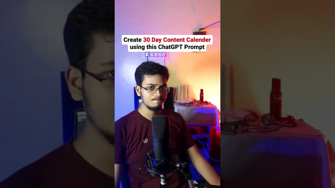 How To Create A 30-Day Content Calendar & Grow On Social Media #contentcreation #ai