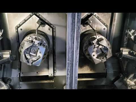 Okuma CNC Twin Spindle Turret Turning Center Lathe, Model Robusturn LFS12-2SP, New In 2005