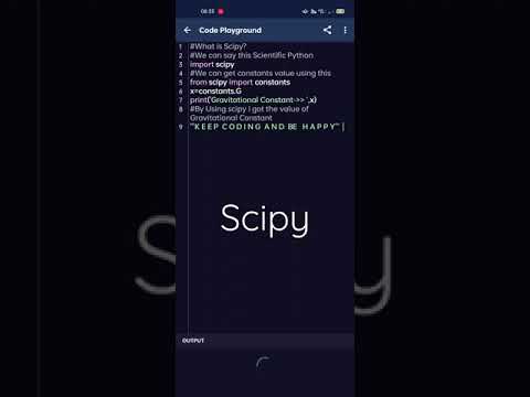 WHAT IS SCIPY IN PYTHON? đŸ¤”#pythonforbeginners #coding #shorts