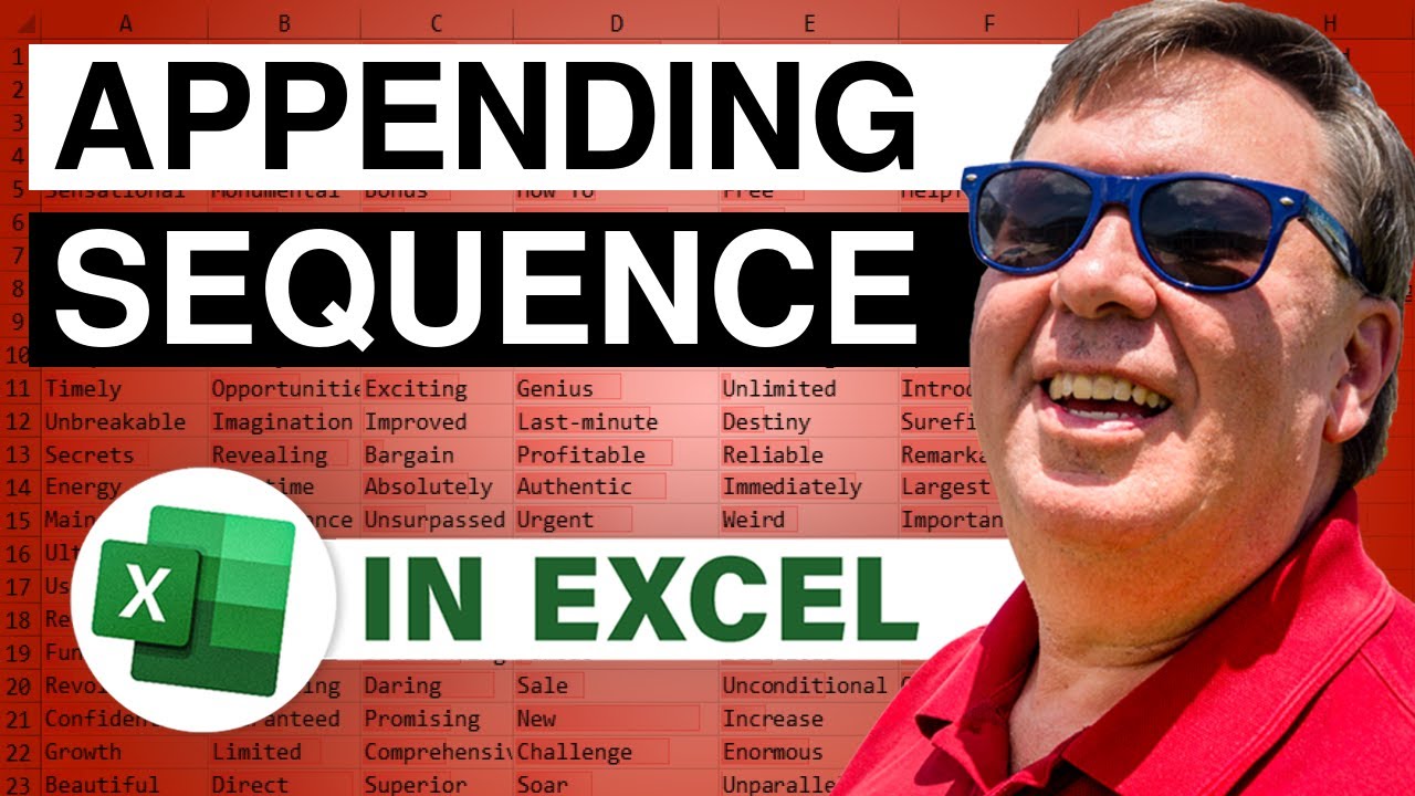 Mrexcels Learn Excel 537 Appending Sequence Mrexcel Message Board