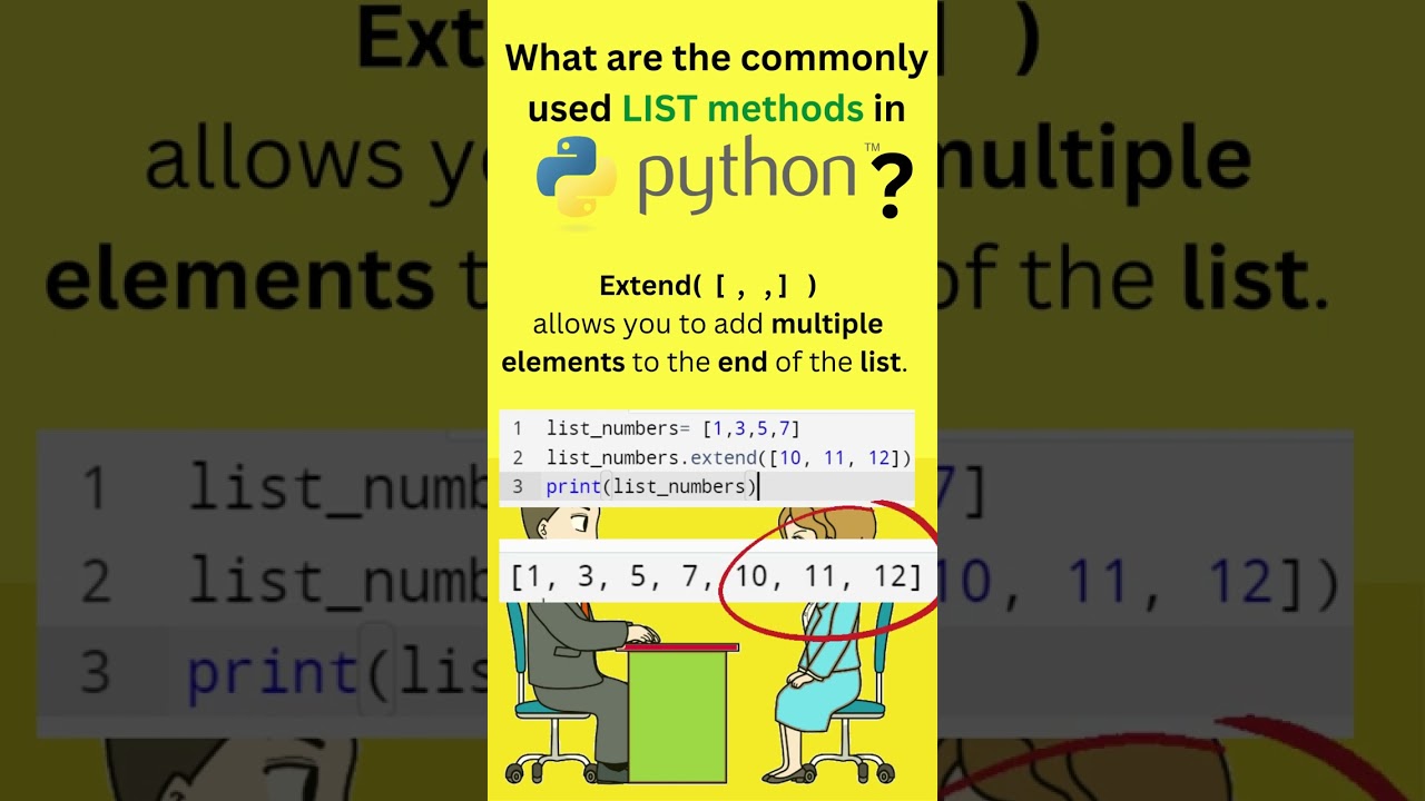 What are List Methods in Python | Append, Insert, Pop, Extend, Sort | Most Asked Interview Question