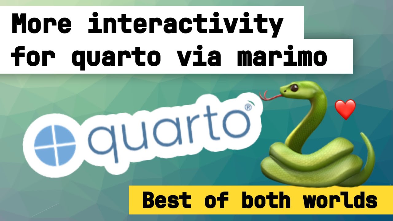 Introducing: the marimo-quarto plugin!
