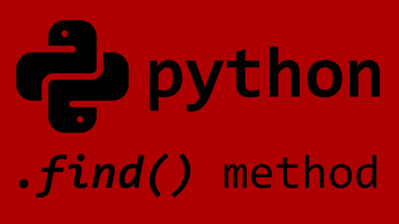 Python find() string method