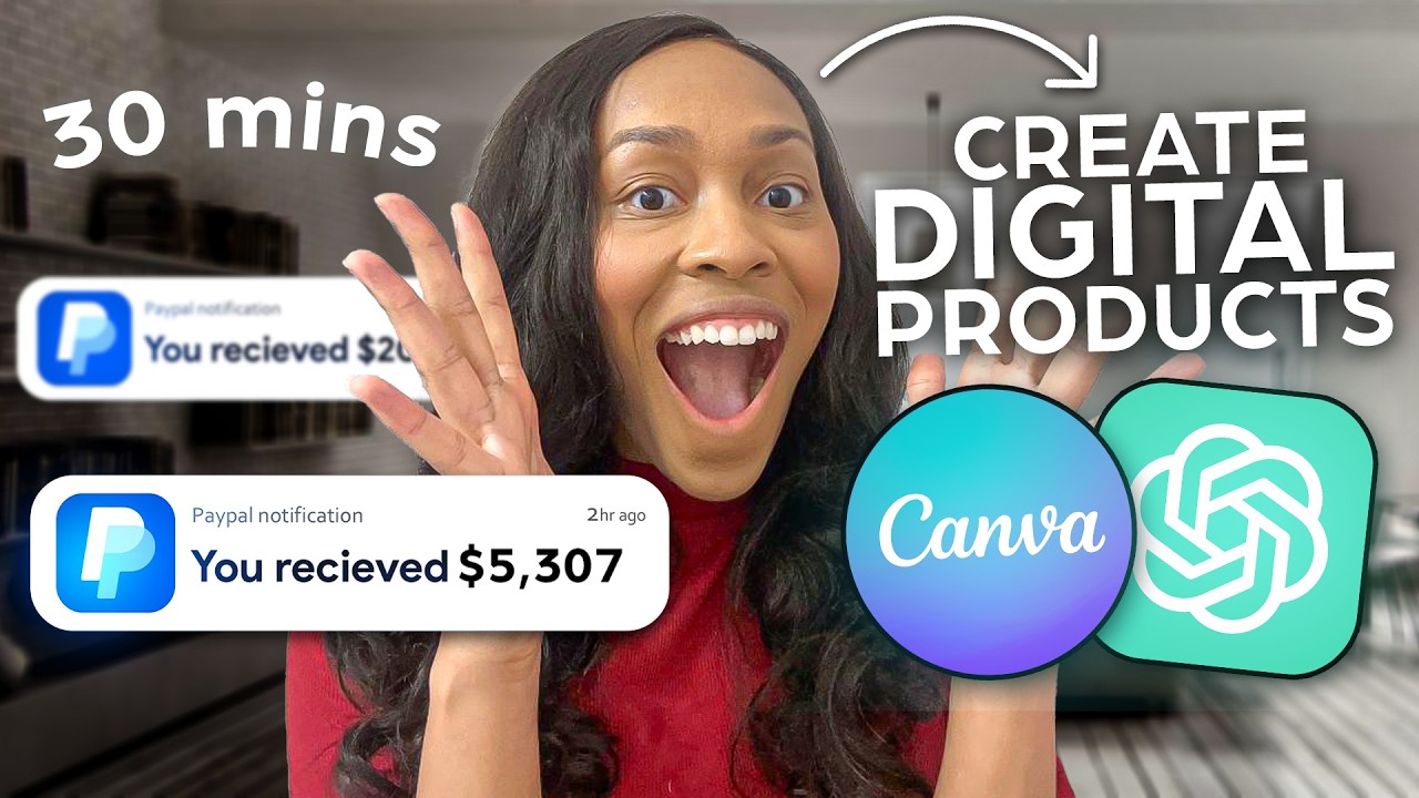 How To Actually Create Your First Digital Product Using ChatGPT & Canva