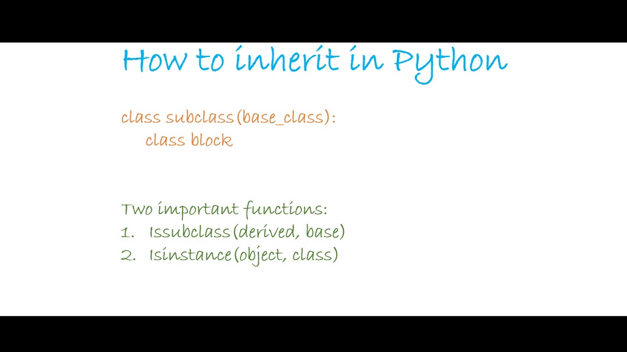 Python Advanced Training - Tutorial 2 - Inheritance with examples