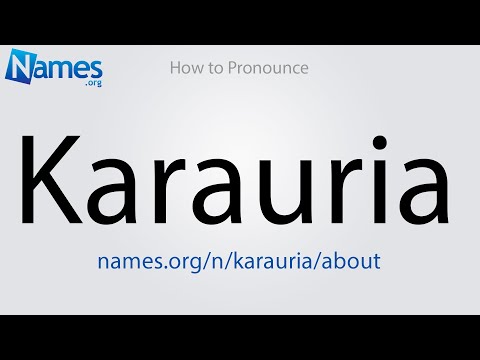 How to Pronounce Karauria