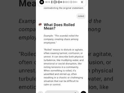What Does Roiled Mean?