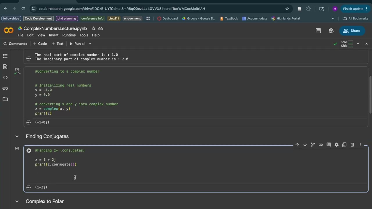 Day 13.2 - Complex Numbers in Python