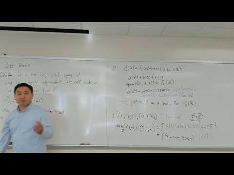 Basis of a finite dimensional vector space