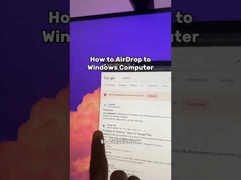 How to share / AirDrop files to your computer. #tech #techtips #lifehacks #windows #iphone #shorts