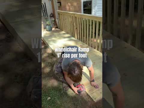 Wooden Wheelchair Ramp #helpmemakethismakesense