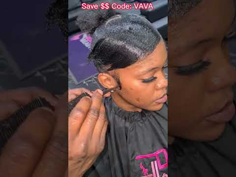 🥺Slick Back Extended Ponytail With Heart Swoop! Straight Human Hair Weave Ft.#ELFINHAIR Review