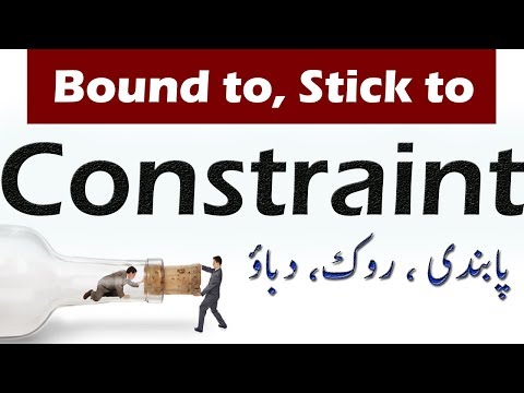 Constraint Meaning In Urdu || Constraint Pronunciation || Definition in Hindi || Pabandi In English
