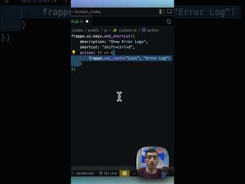 Adding Keyboard Shortcut and Focus - Customization - Frappe Forum