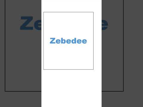 How to Pronounce Zebedee? British English