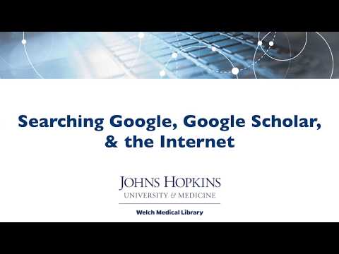 Searching Google, Google Scholar, and the Internet