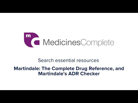 MedicinesComplete User Guide - Search essential resources