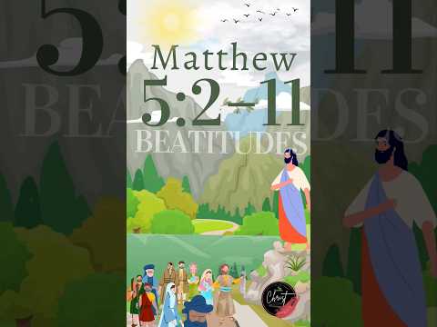 Matthew 5: 1-11| Beatitudes #bible #biblestudy #jesus #christianity #devotional #shorts #scripture