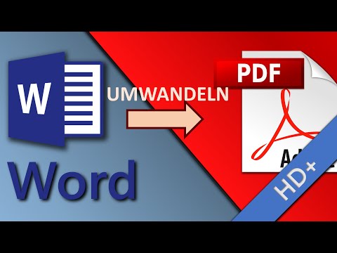 Word Datei in PDF umwandeln in 30 Sekunden (kostenlos, HD 2015)