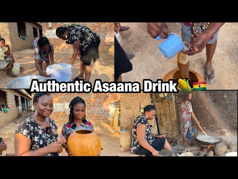 How Asaana Drink Is Made || Aliha || Fermented Corn Drink🌽🇬🇭