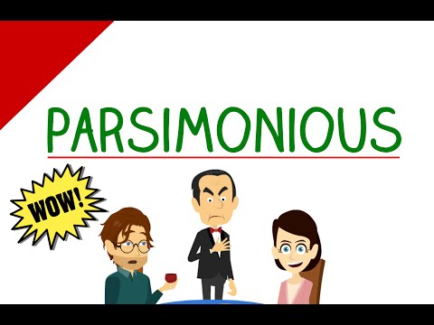 Learn English Words - Parsimonious (Vocabulary Video)