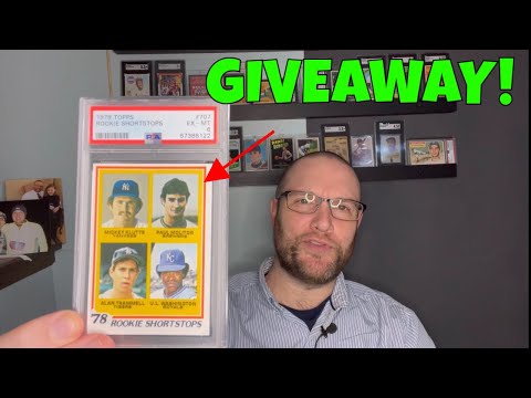 GIVEAWAY! PSA 6 1978 Topps Rookie Baseball Card of Paul Molitor and Alan Trammell!