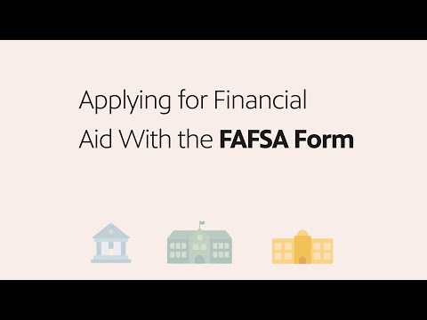 Applying for financial aid with FAFSA form | ENGLISH