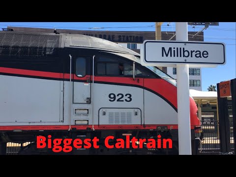 Biggest Caltrain At Millbrae Station!