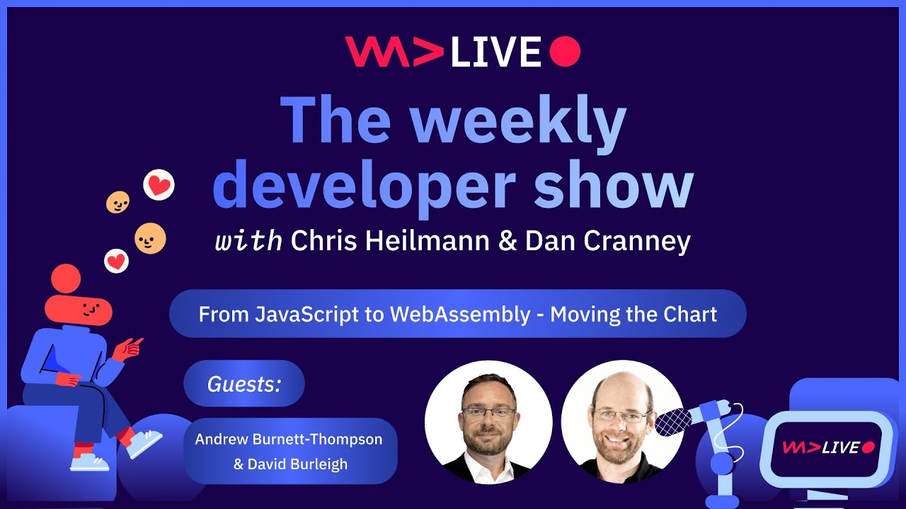 The weekly developer show: From JavaScript to WebAssembly, High-Performance Charting and More